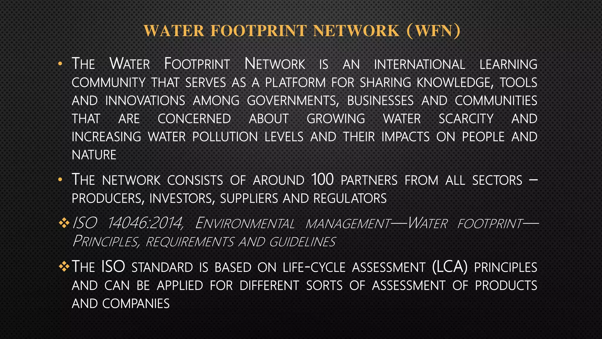 Water footprint | PPTX
