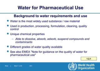 Water fo pharma use Understanding Purified Water for Pharmaceutical ...