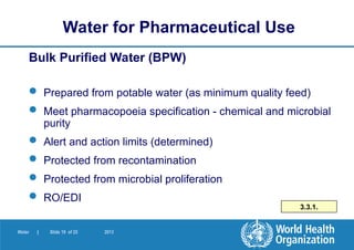 Water fo pharma use Understanding Purified Water for Pharmaceutical ...