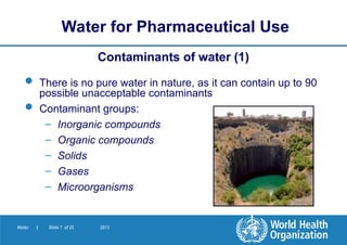 Water fo pharma use Understanding Purified Water for Pharmaceutical ...