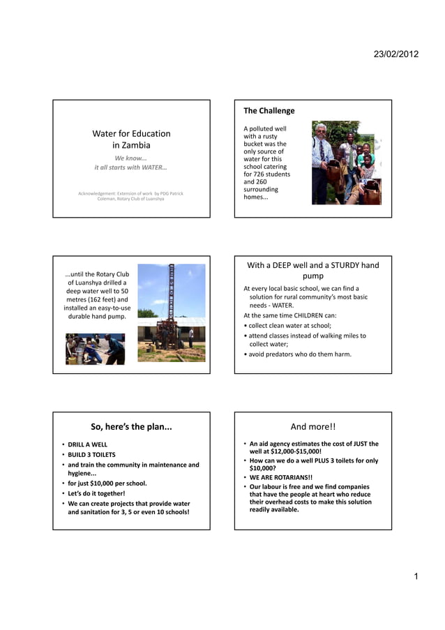 Water for education handout | PDF