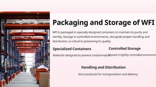 water for injection WFI - ppt Quality standards | PPTX