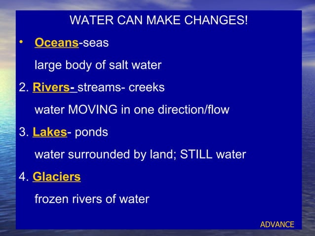 Waterforms & maps Notes on waterforms, including an introduction to ...