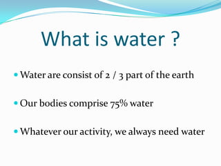Water for our life | PPSX