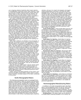 Water for pharmaceutical usage | PDF