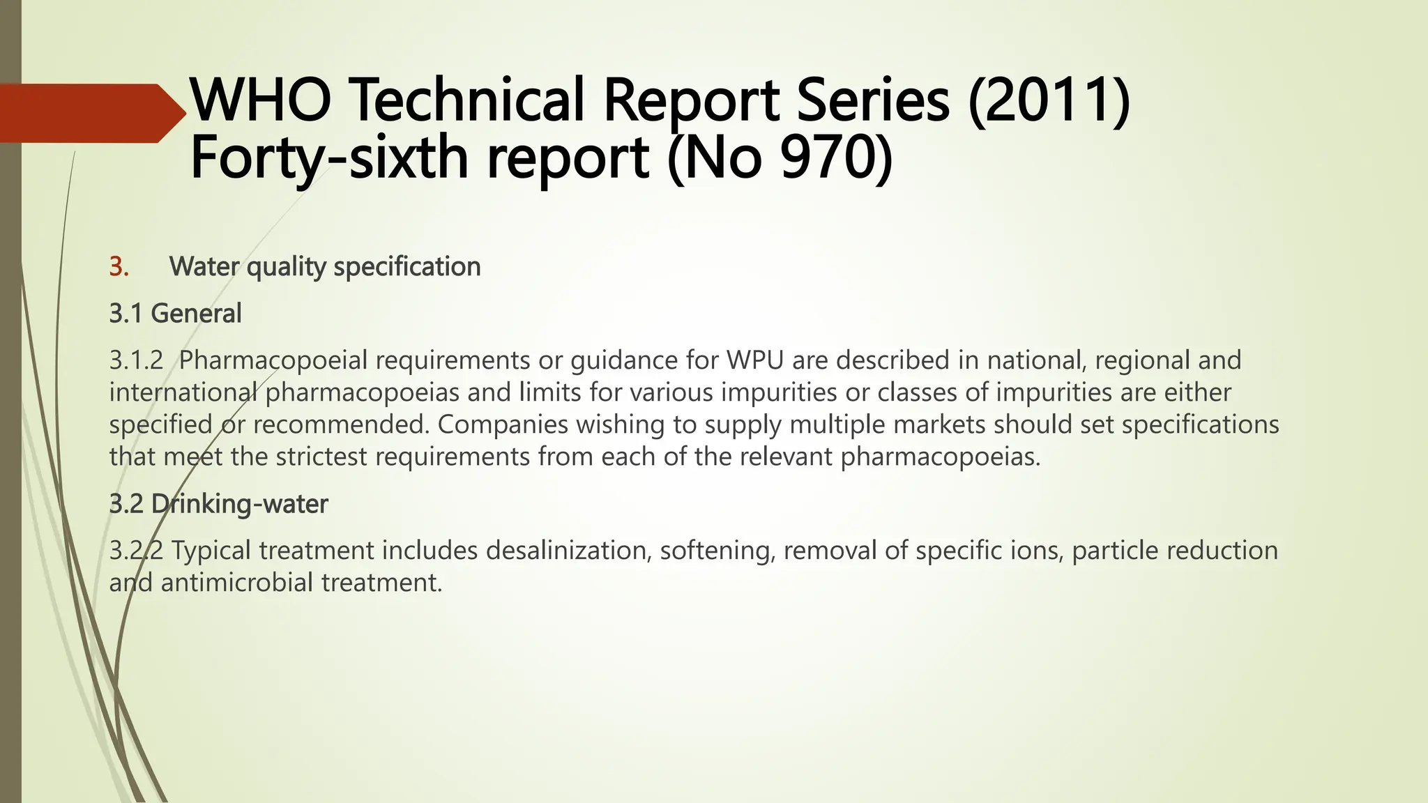 Water for Pharmaceutical Use........pptx