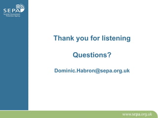 Water framework directive (WFD) fish barrier classification - Dominic ...
