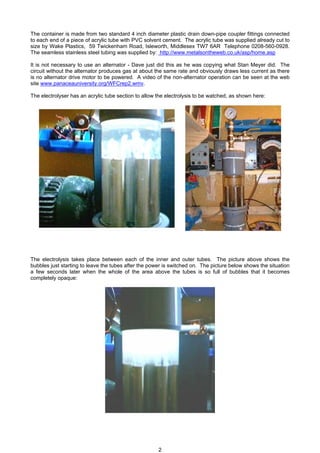 Water fuel cell d14 - updated 24th dec 2008 (ravi dave hho browns gas ...