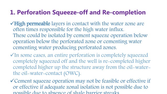 Water coning in oil wells and DWS technology | PPSX | Chemistry | Science
