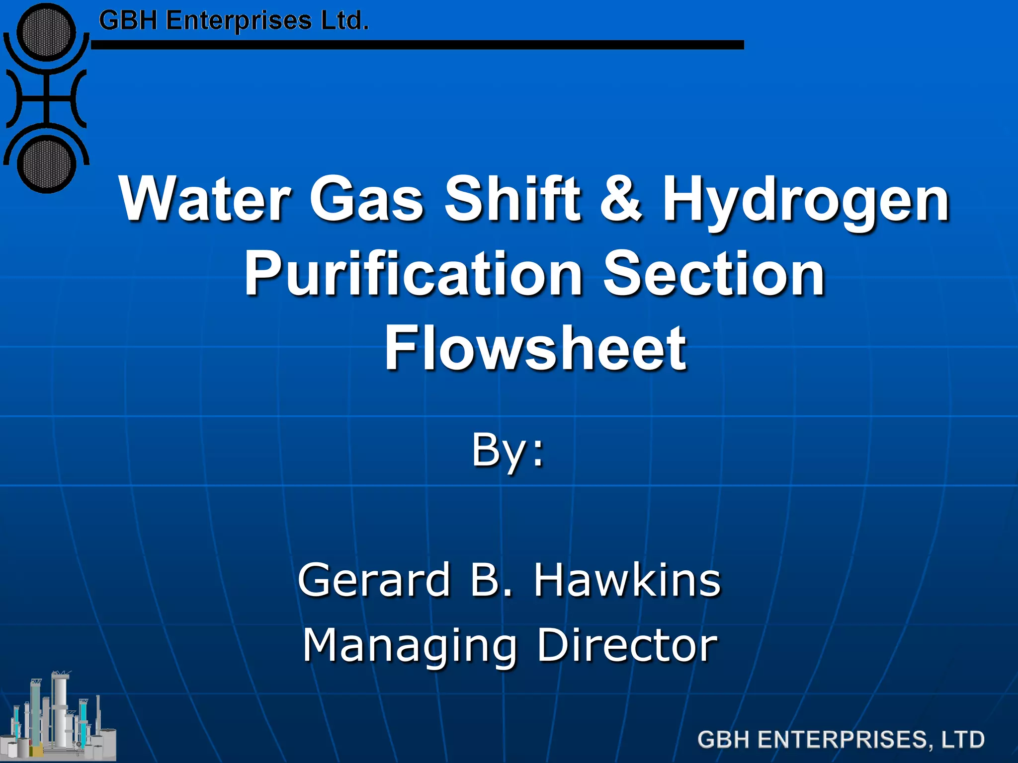 Water Gas Shift & Hydrogen Purification Section Flowsheet | PDF