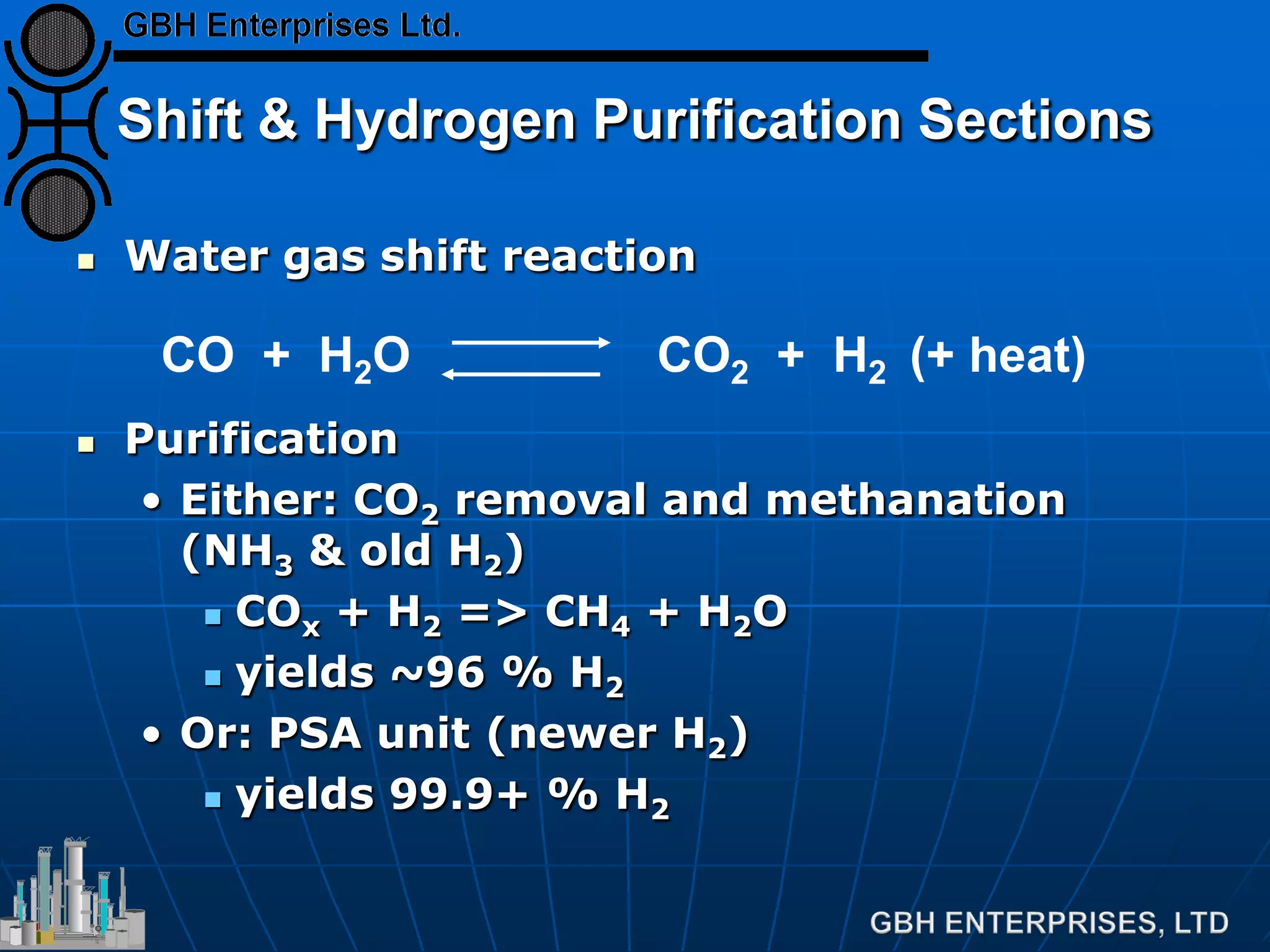 Water Gas Shift & Hydrogen Purification Section Flowsheet | PDF