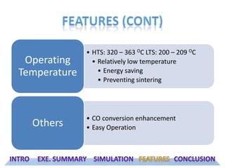Water Gas Shift Reactor Design | PPTX