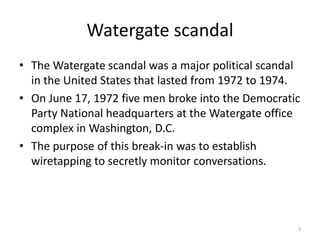 Watergate scandal | PPTX