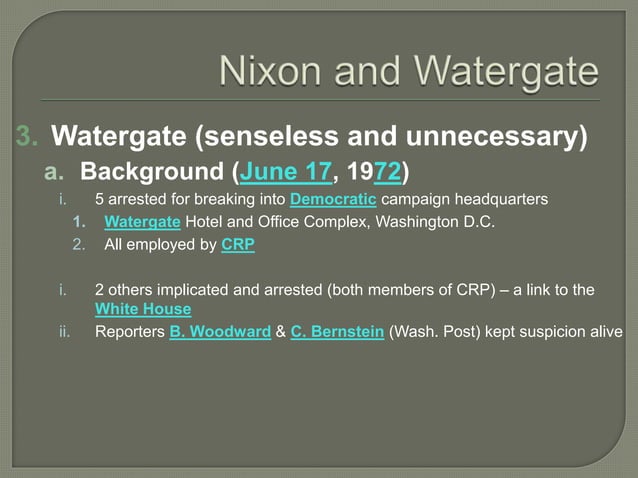 Watergate notes | PPT