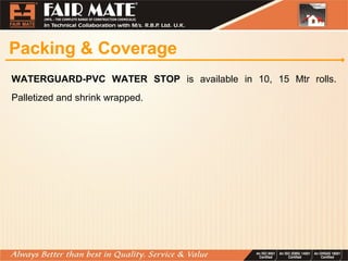 Waterguard pvc water stop | PPT