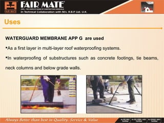 Waterguard membrane app g | PPT