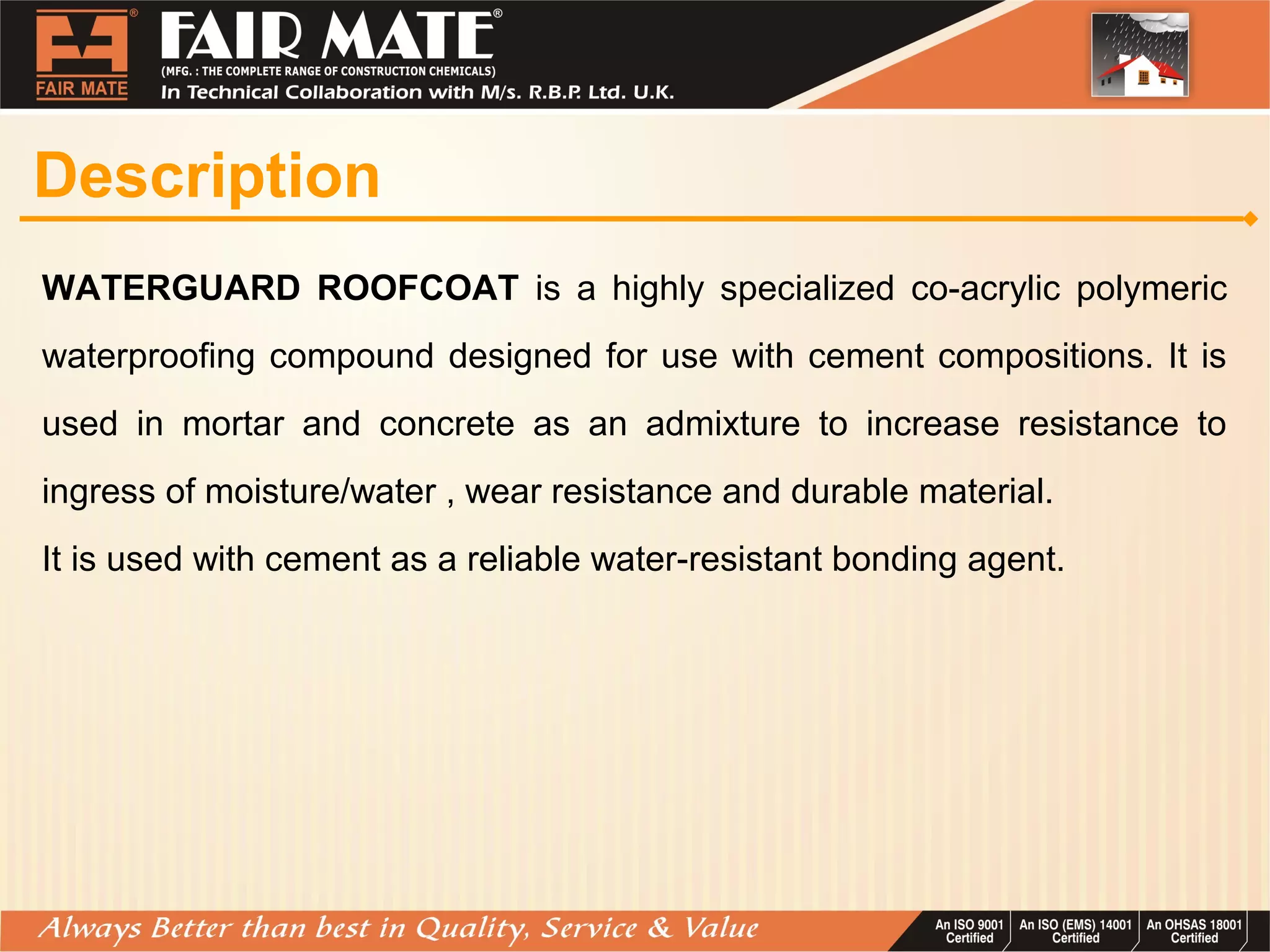 Waterguard roofcoat | PPT
