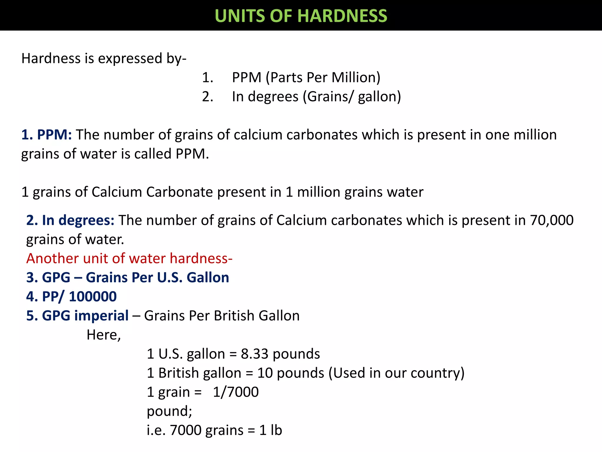 Water Hardness | PPTX