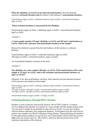 Water Hardness and alkalinity Calculations.docx