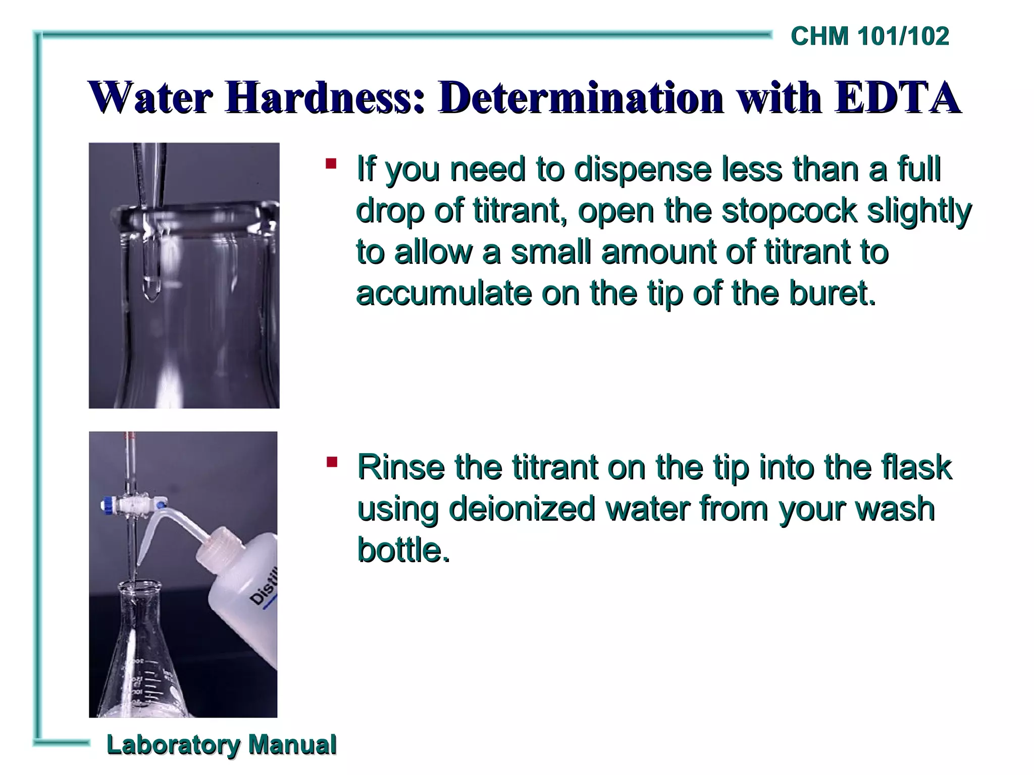 Water hardness edta | PPT
