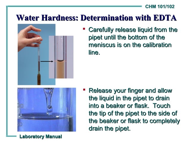 Water hardness edta | PPT | Chemistry | Science