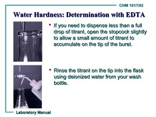 Water hardness edta | PPT