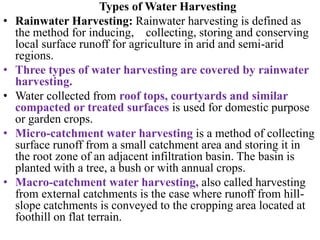 Water harvesting | PPTX