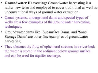 Water harvesting | PPTX