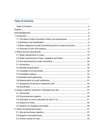 UN; Water Harvesting: A Manual for the Design and Construction of Water ...