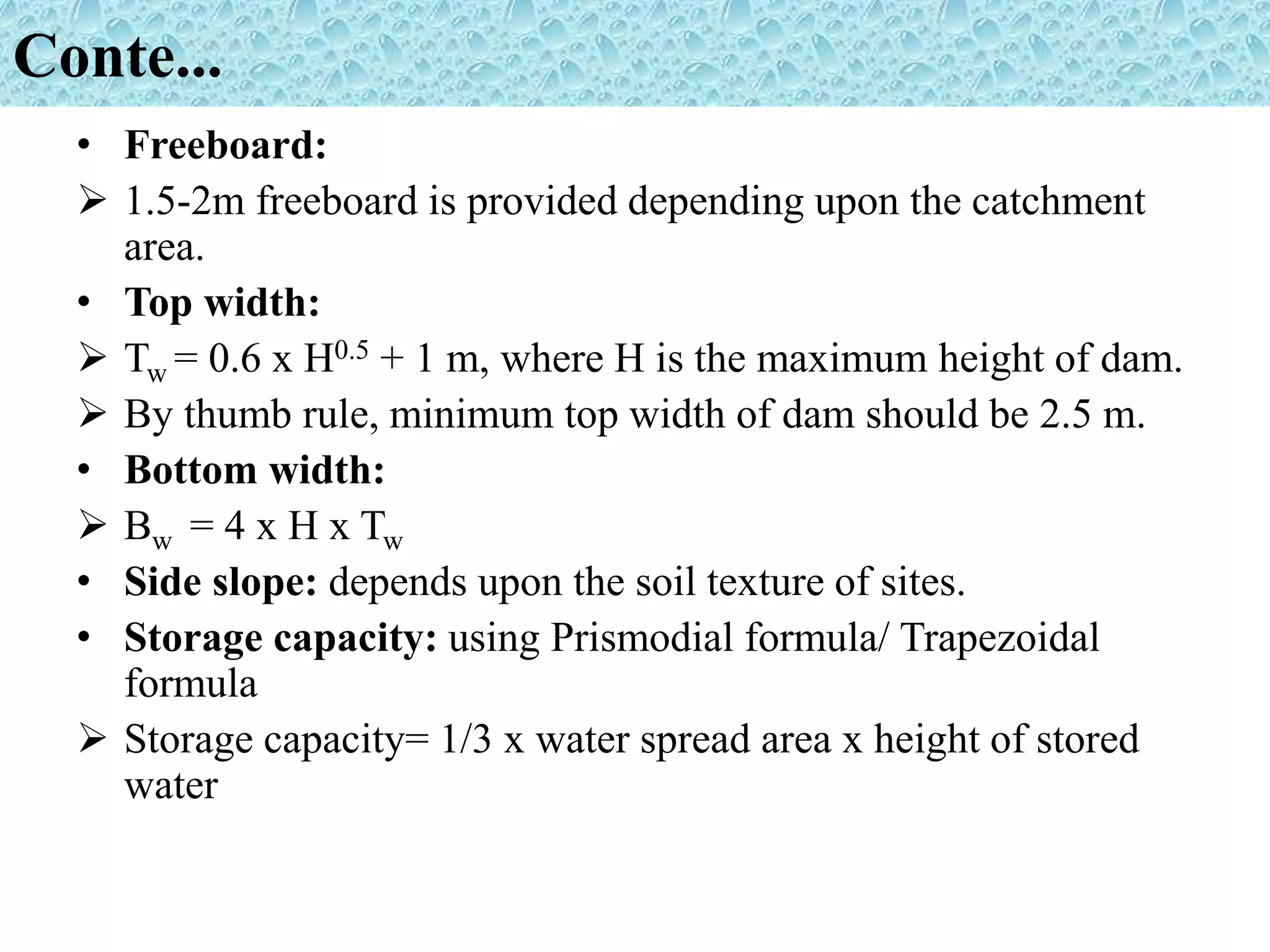 Water harvesting structures | PPT