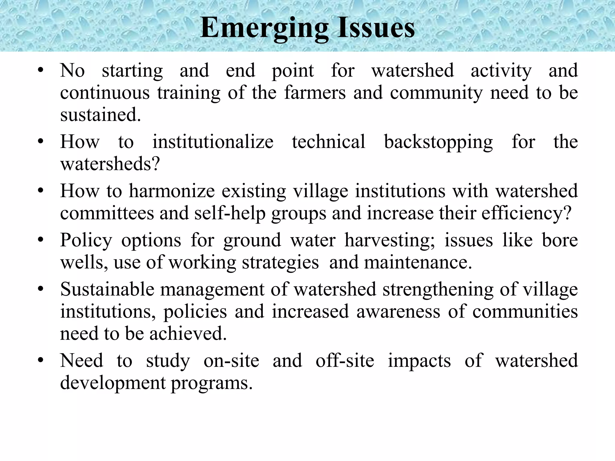 Water harvesting structures | PPT