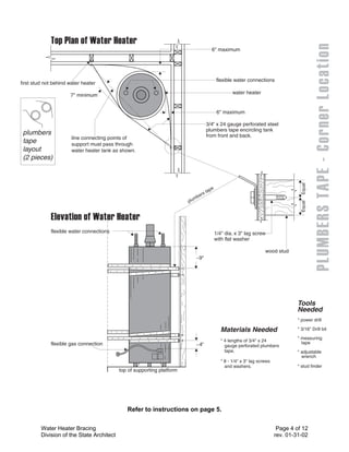 Water Heater Guidelines State Architect | PDF