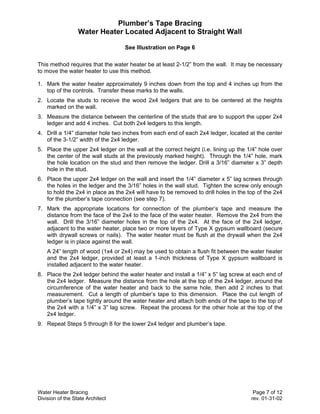 Water Heater Guidelines State Architect | PDF