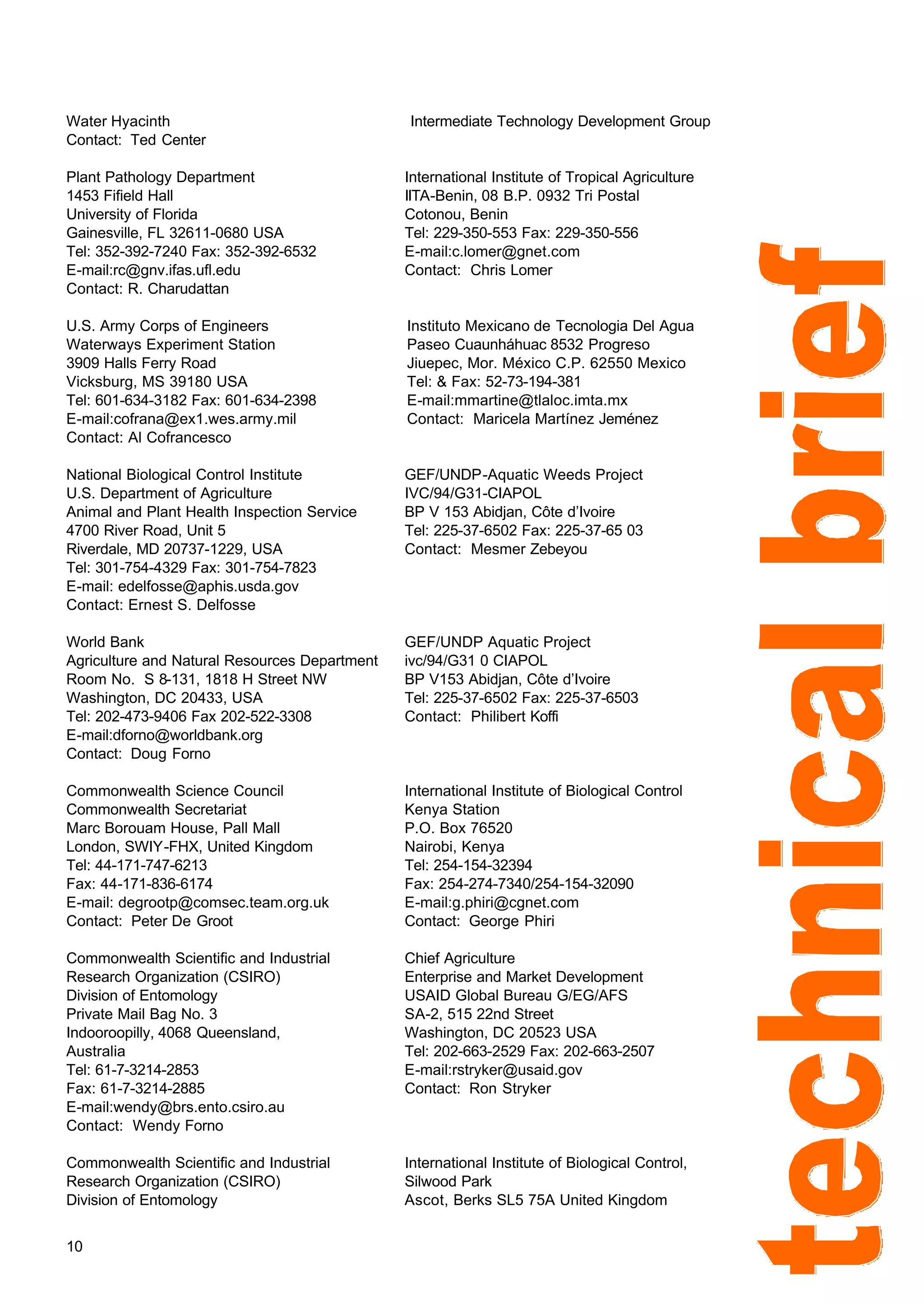 Water hyacinth control | PDF