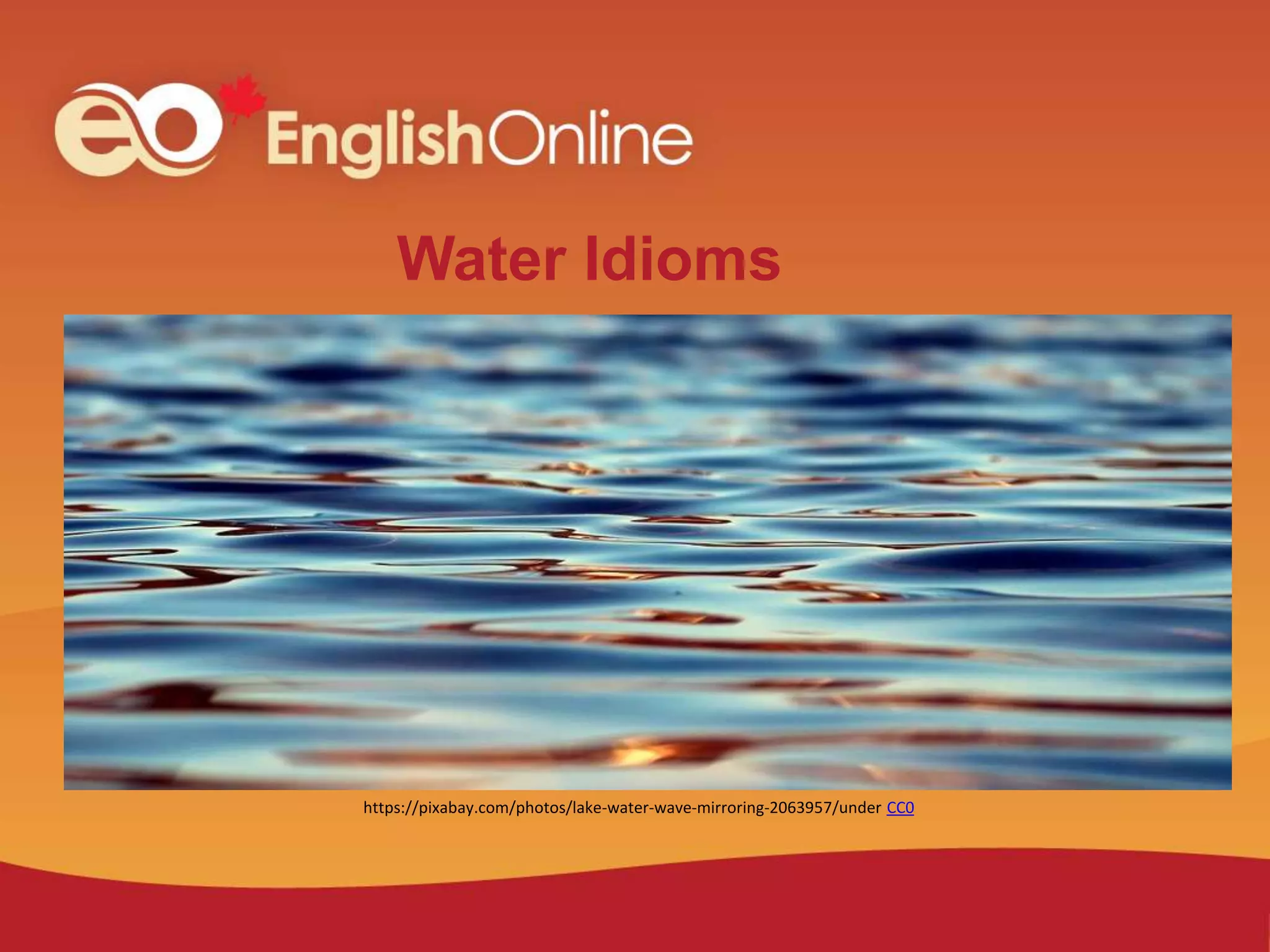Water idioms | PPTX