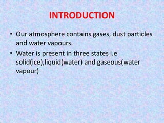 WATER IN ATMOSPHERE | PPTX