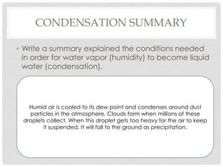 Condensation | PDF