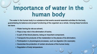 Water in body - | PPTX