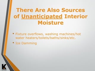 The Causes & Solutions to Water Infiltration In Your Building | PDF