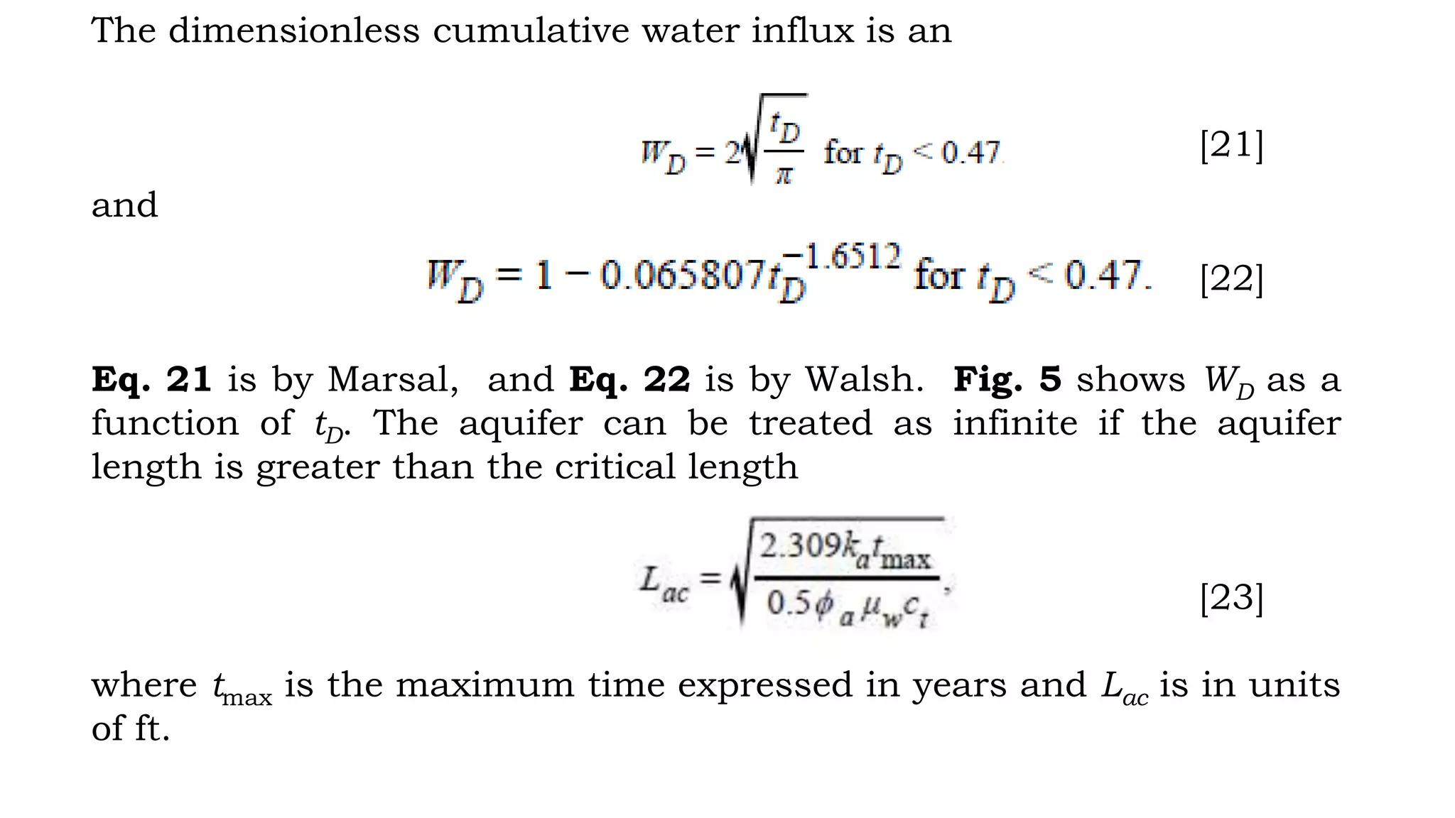 Water influx VEH Model.pptx