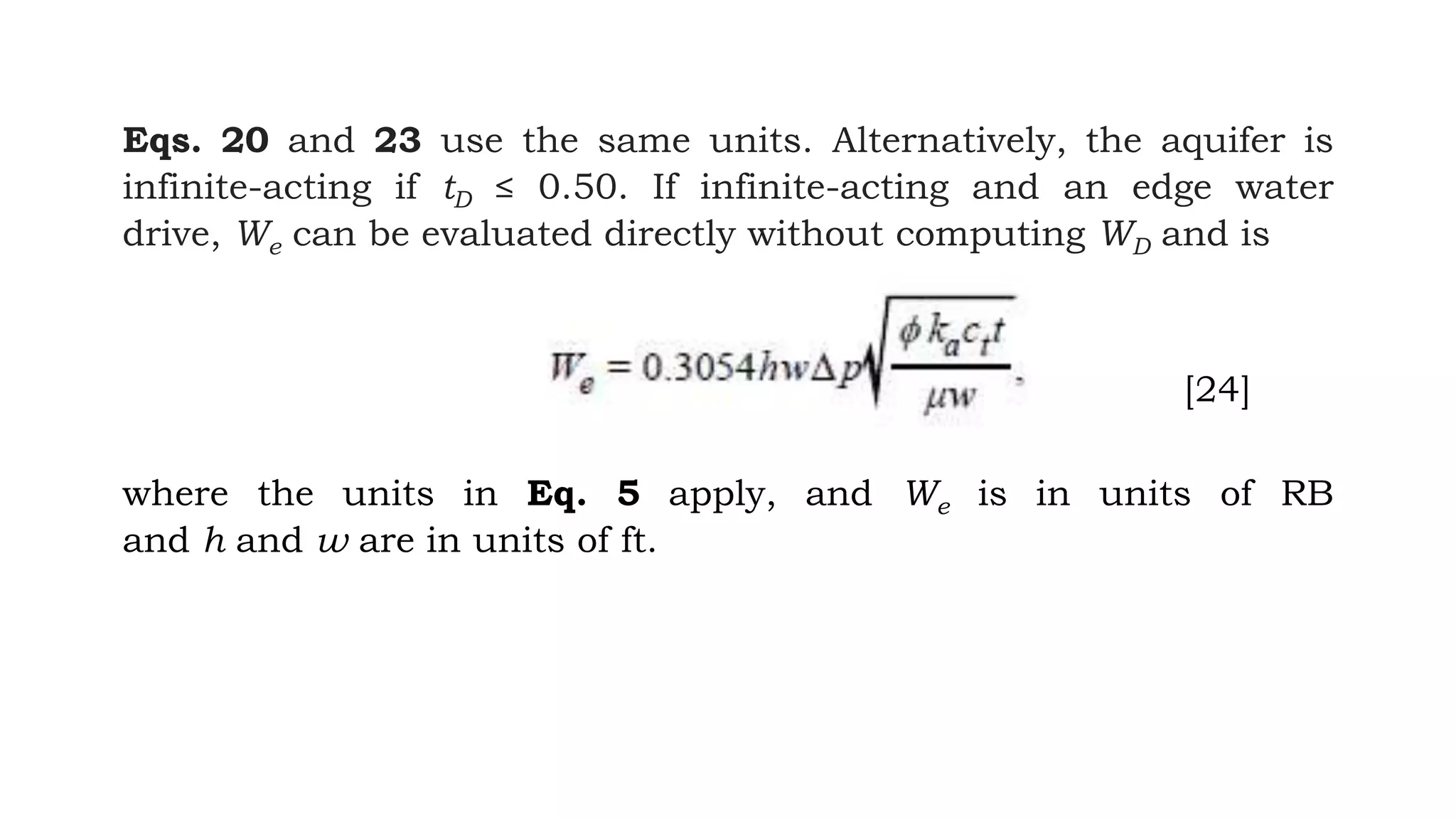 Water influx VEH Model.pptx