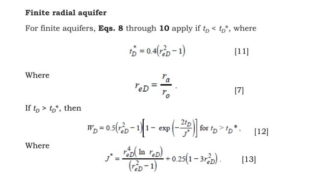 Water influx VEH Model.pptx | Geology | Science