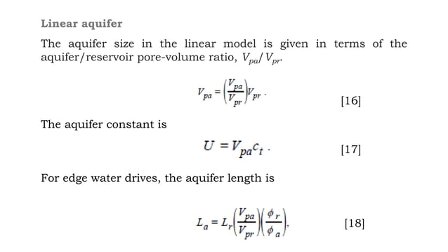 Water influx VEH Model.pptx | Geology | Science
