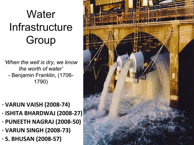 Water infrastructure in india | PPT | Business | Business and Finance