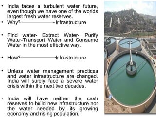 Water infrastructure in india | PPT