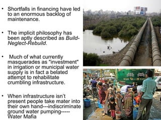 Water infrastructure in india | PPT