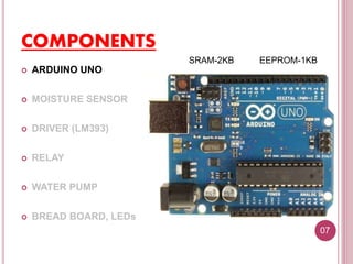 Arduino Automatic Watering System Plants Sprinkler Using IoT | PPTX