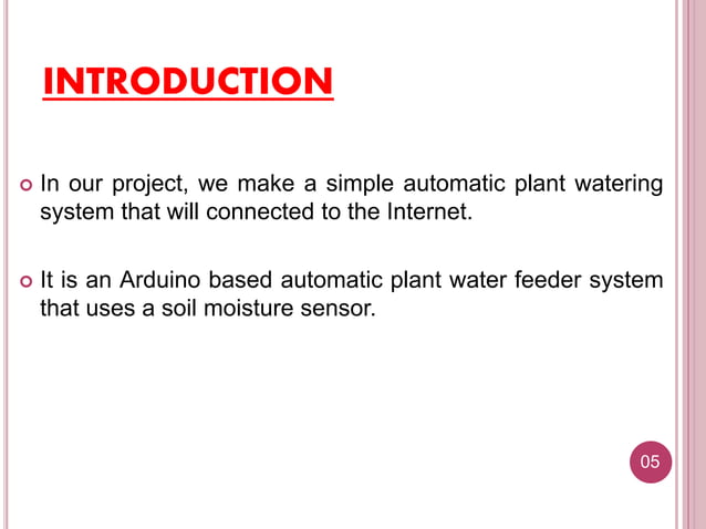 Arduino Automatic Watering System Plants Sprinkler using Internet of ...