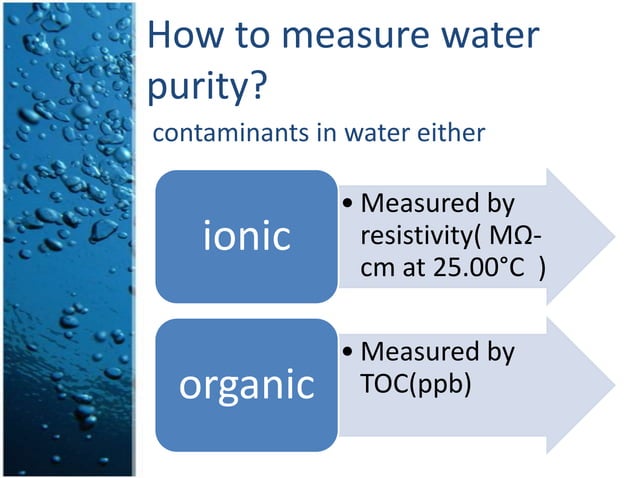 Water in hplc 2007 | PPTX | Chemistry | Science