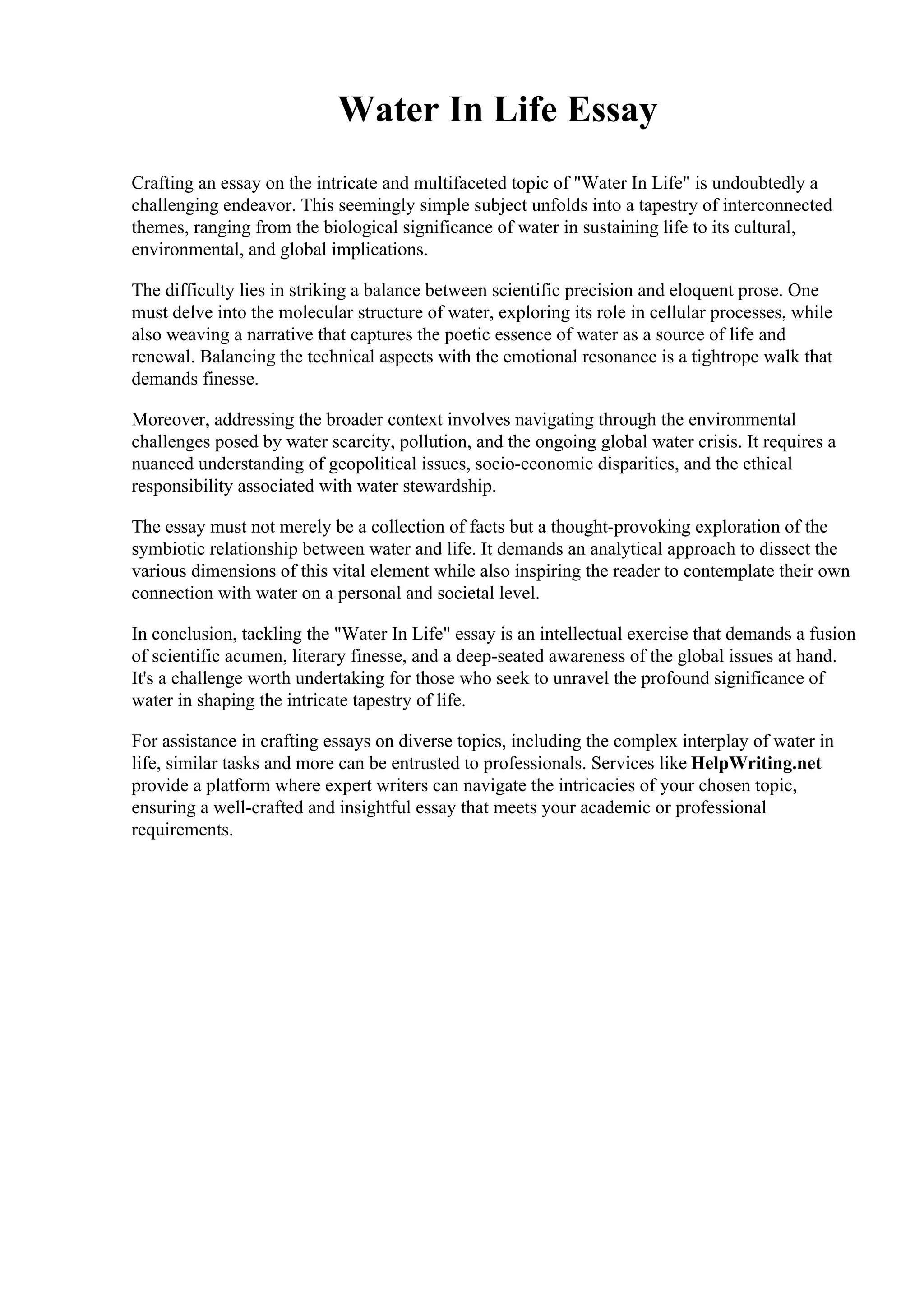 Water In Life Essay.pdf